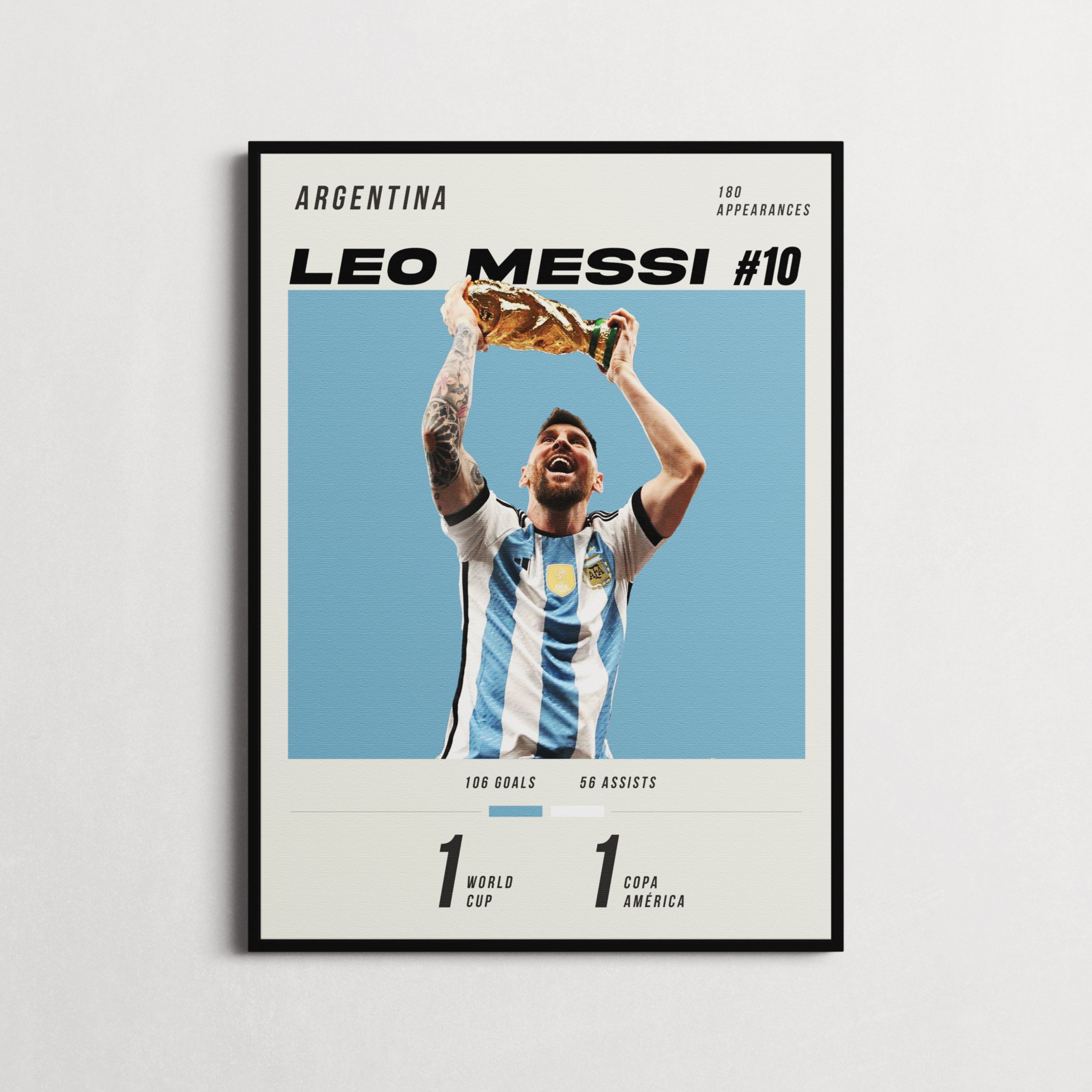 Leo Messi #10 Heavyweight Art Print – Mystery Shirt in a Box